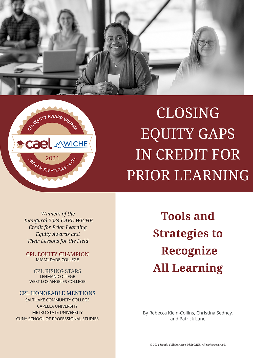 Closing Equity Gaps in Credit for Prior Learning: Tools and Strategies To Recognize All Learning